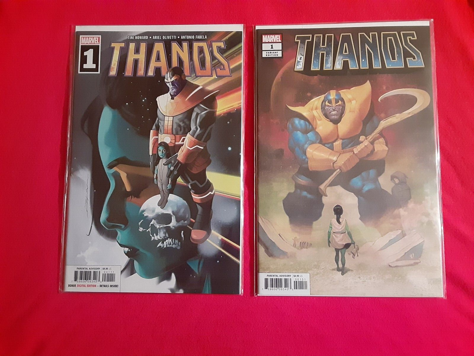 thanos variant carnagized cover Thanos #1 Olivetti lot gamora marvel ...