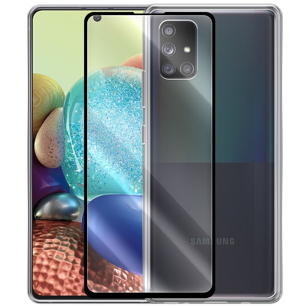 9H Screen Protector Anti-Slip Case for Samsung Galaxy A71 5G UW SM ...