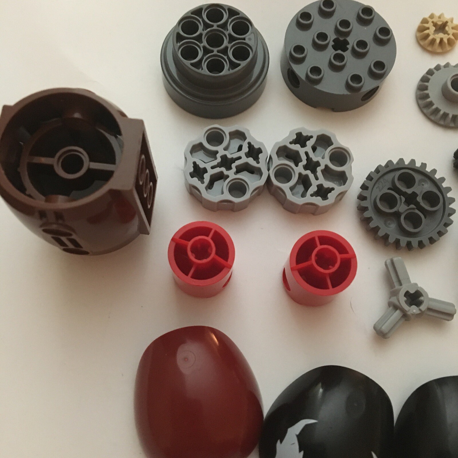 LEGO LOT 18 PCS TECHNIC ROUND Parts WHEELS VARIETY BUILDING PIECES ...