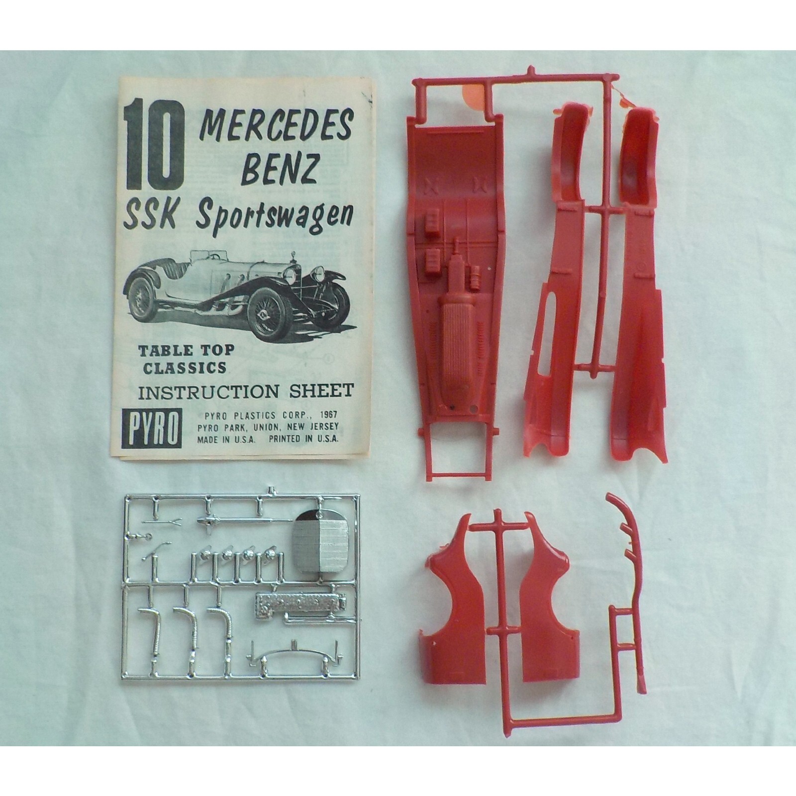 Pyro Table Top Classics Mercedes Benz SSK 1/32 C348 Model Kit 1966 | eBay
