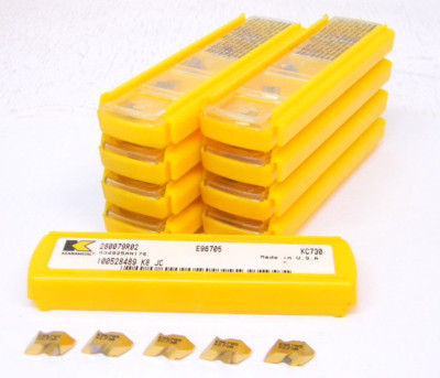 45 New Kennametal Top Notch Grooving Carbide Inserts, Size 2, .120 ...