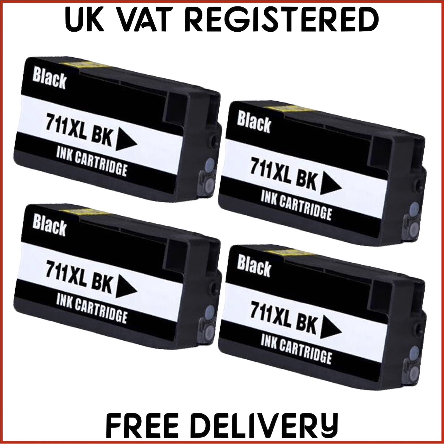 711XL Ink Cartridges for HP DesignJet T120 T125 T130 (LOT) non-oem ...