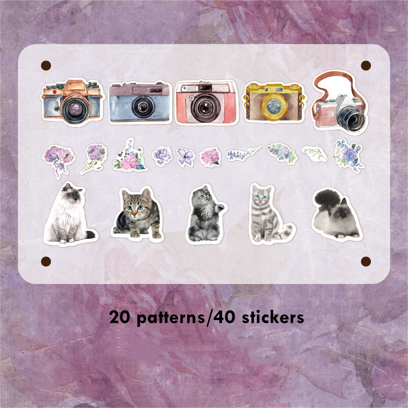 Vintage Camera Flowers Washi Paper Stickers Decorative Junk Journals ...