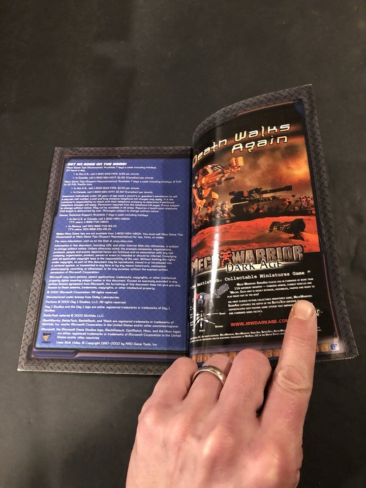 Mechassault Xbox Manual Only | eBay