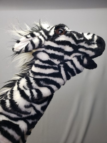 Folkmanis Zebra Stage Hand Puppet 14" Plush Stuffed Animal Toy Theater ...