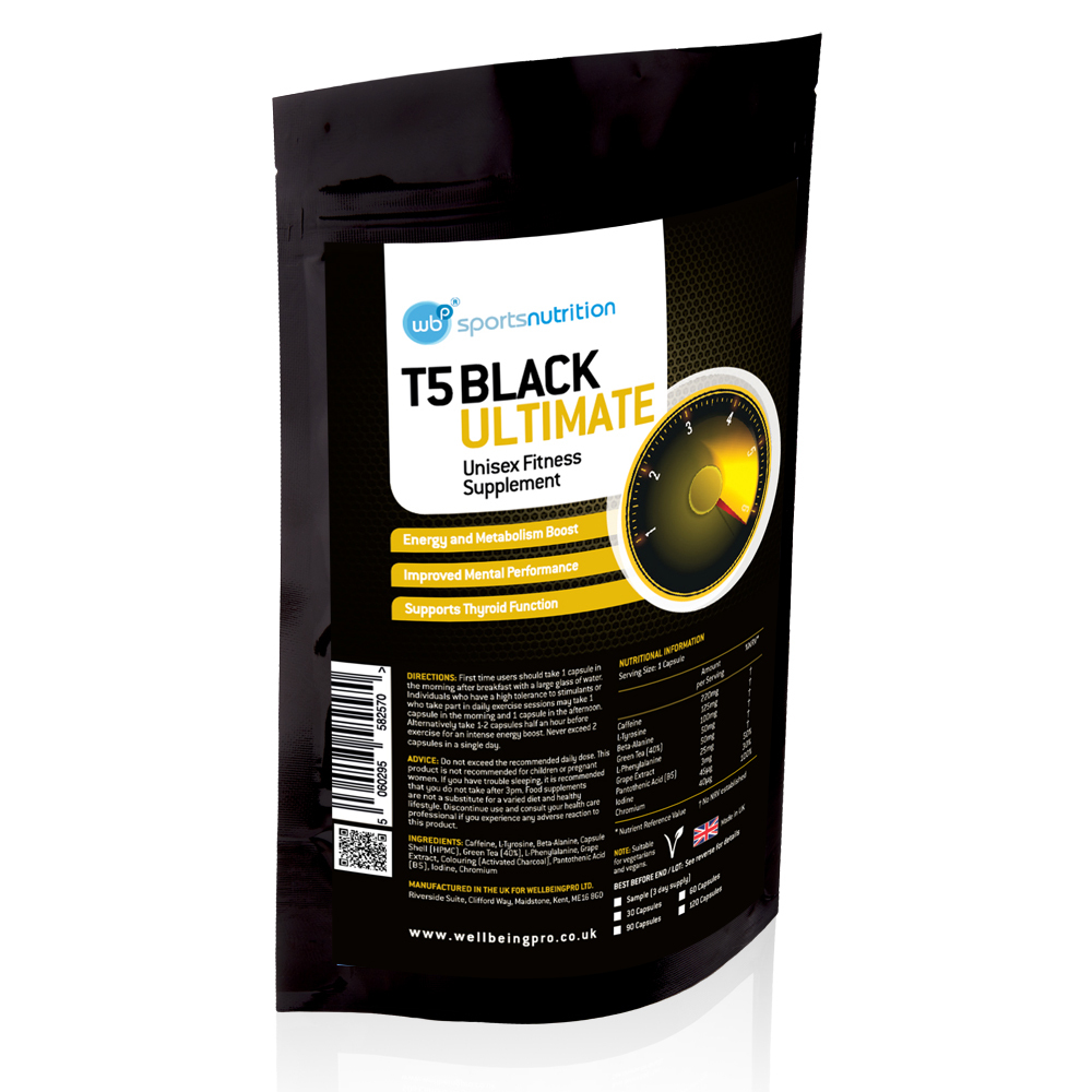 T5 Black Ultimate Strongest Fat Burners Extreme Diet Weight Loss ...