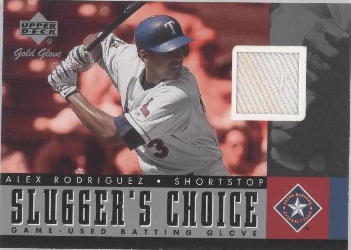 2001 Upper Deck Gold Glove - Slugger's Choice Alex Rodriguez #SC-ARR ...