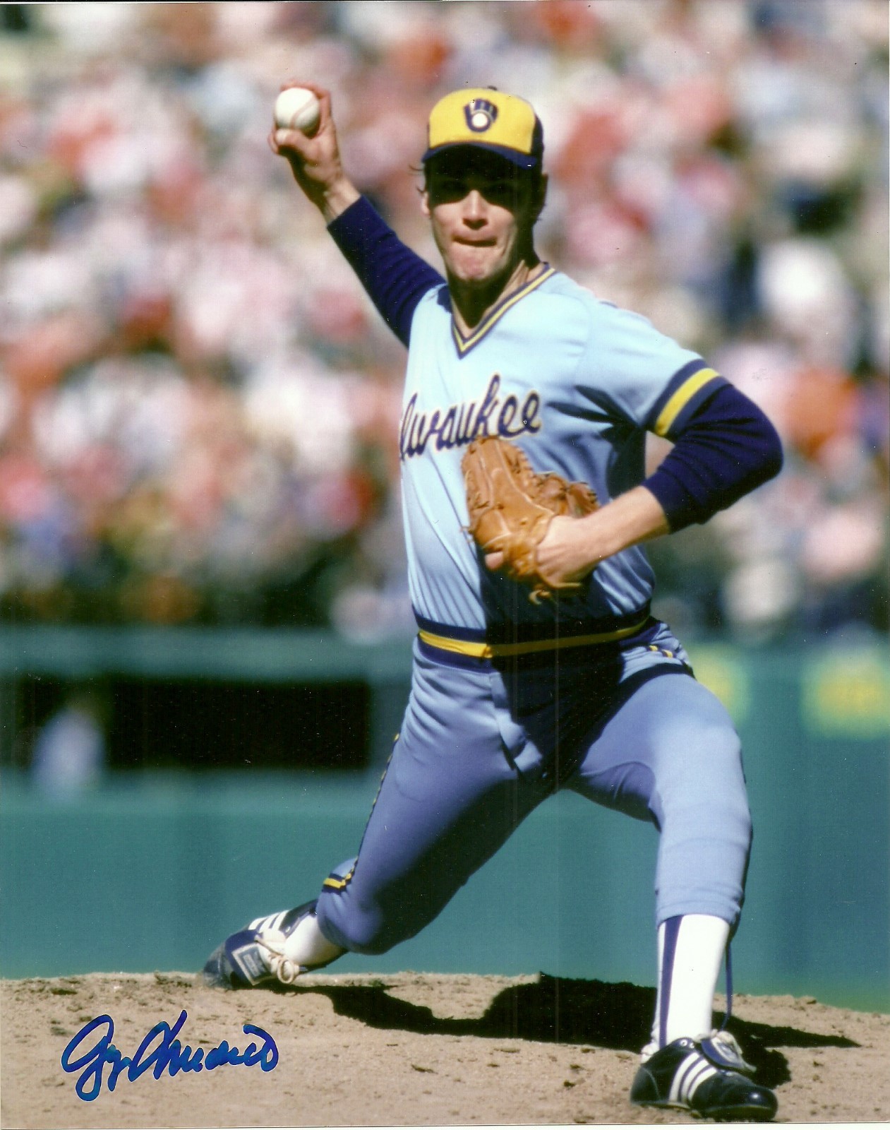 Brewers GEORGE DOC MEDICH Signed 8x10 Photo #4 AUTO - 1982 AL CHAMP ...