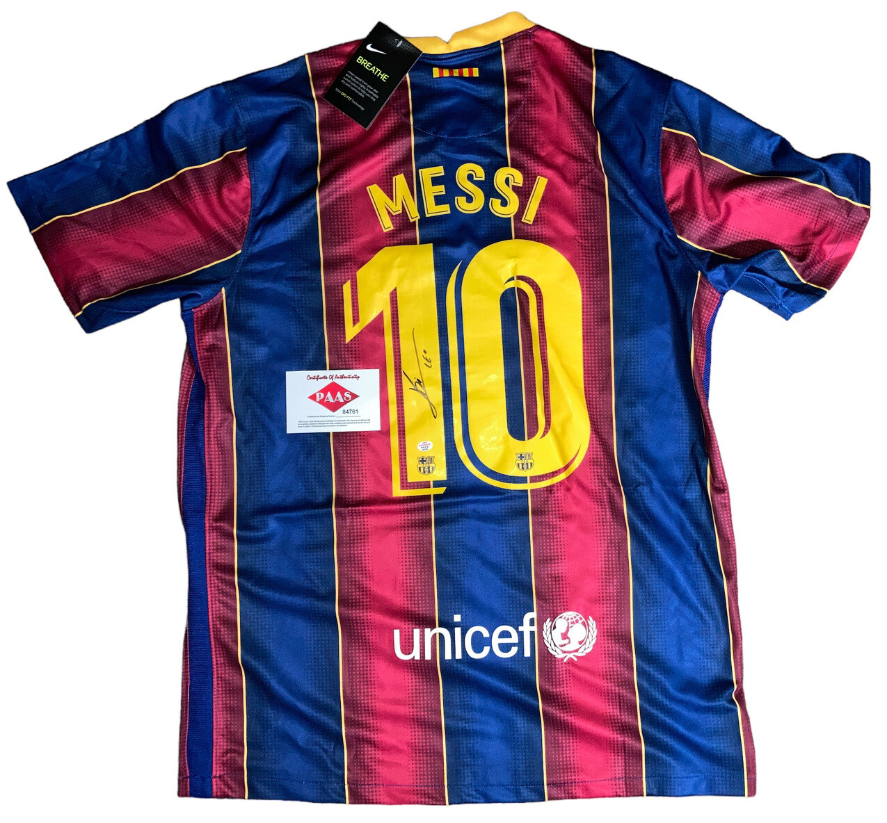 Lionel Messi Signed Official FC Barcelona Licensed Jersey Auto Icons ...