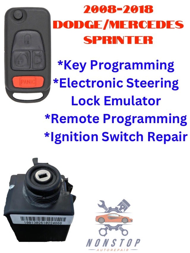 2007-2018 Mercedes Dodge Sprinter EIS EZS Key Programming Mail Service
