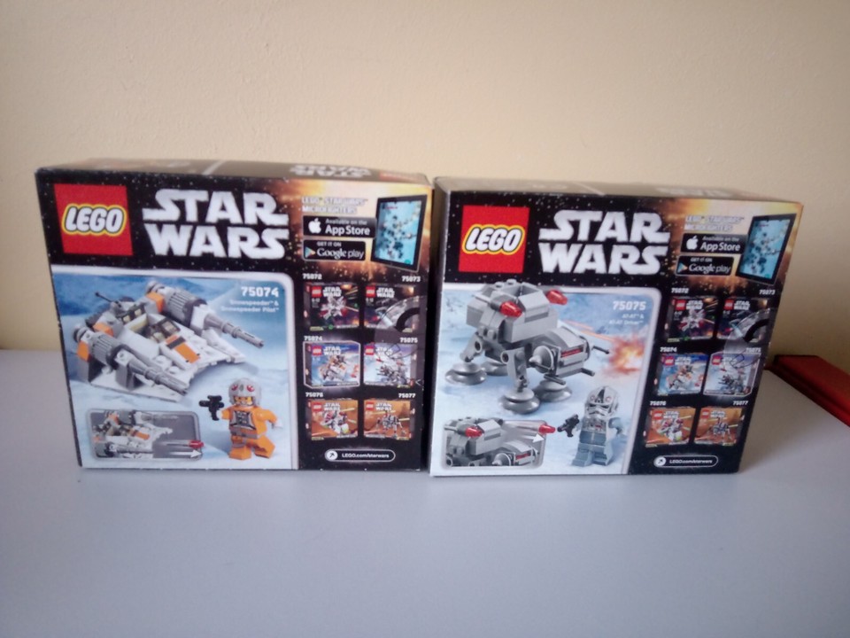 LEGO 75075 Star Wars Microfighters Series 2 AT-AT 75074 Snowspeeder ...