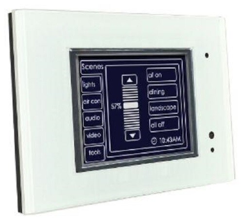 Clipsal C-BUS MKII TOUCH SCREENS CLI5080CTL2PW Saturn Fascia With Logic ...