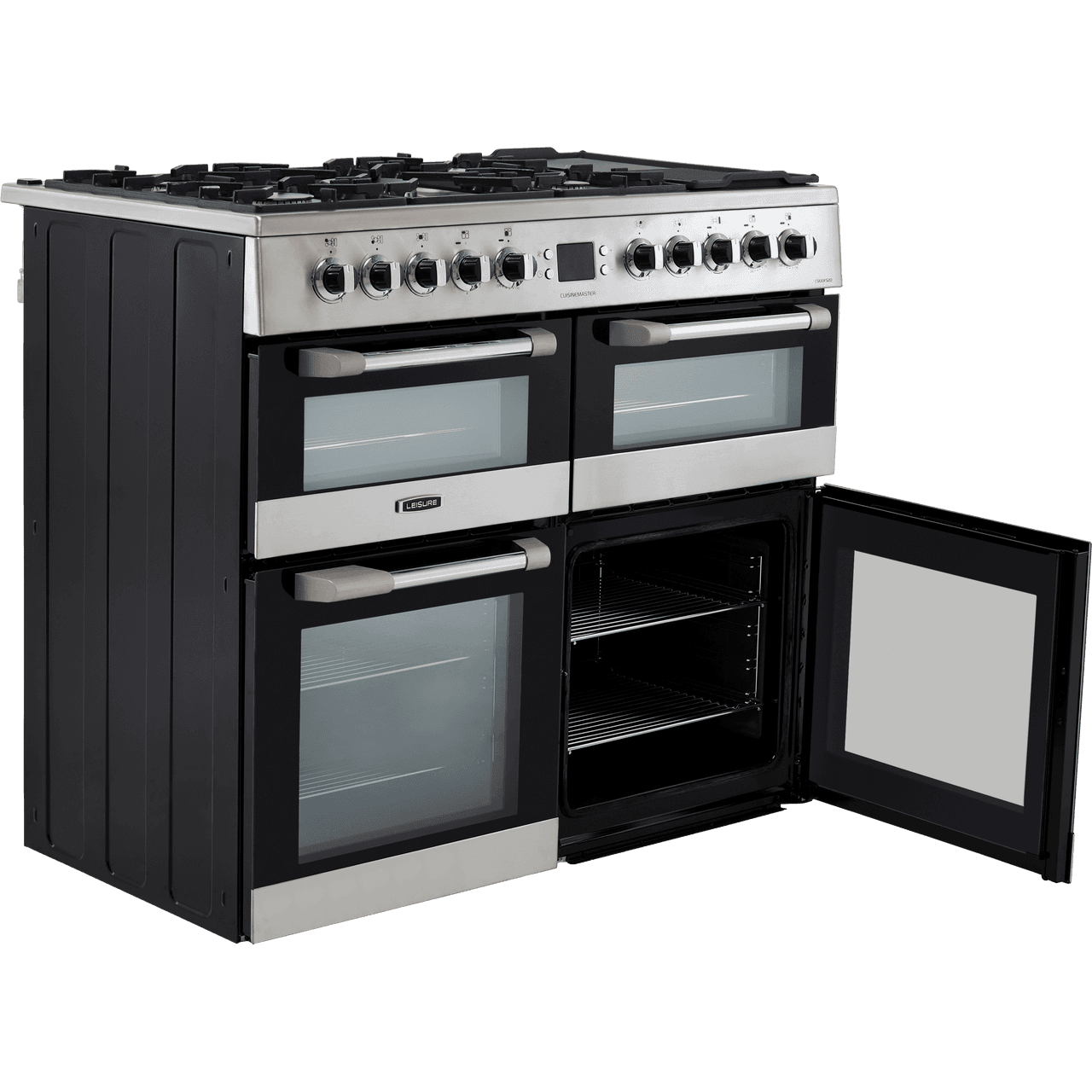 Leisure CS100F520X Cuisinemaster 100cm Dual Fuel Range Cooker 5 Burners ...