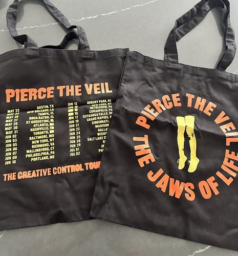 Pierce The Veil Jaws Of Life Tote Bag ‘23 Creative Control Tour VIP ...