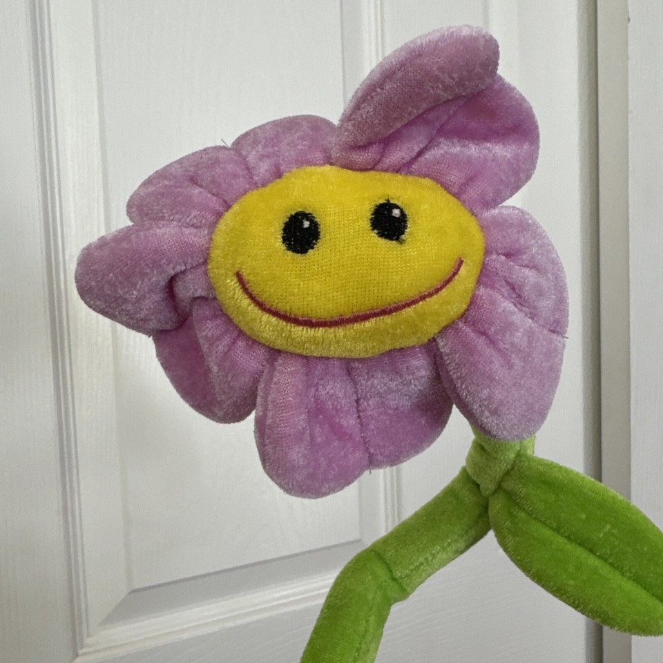 Vintage Smiley Face Flower Bendable Poseable 17" Plush Stuffed Toys | eBay