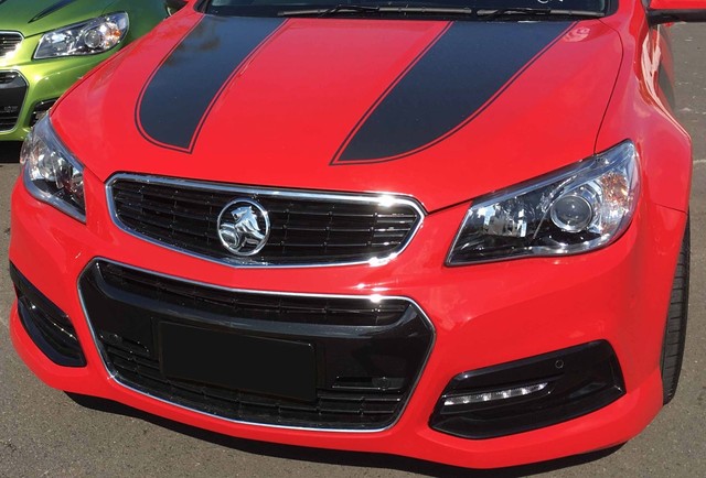 VF Holden Commodore ESM Camaro Bonnet Decals Variation 2 - Avery ...