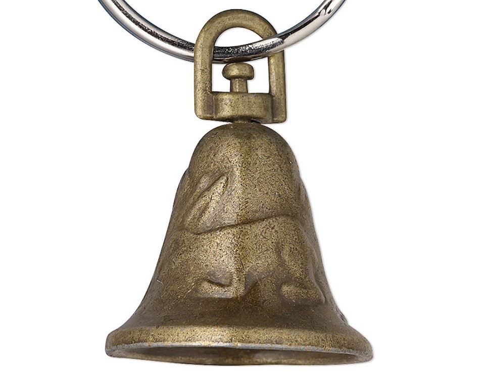 Bells, 6 Bird & Rabbit Design Antiqued Brass 20x23mm with Clapper ...