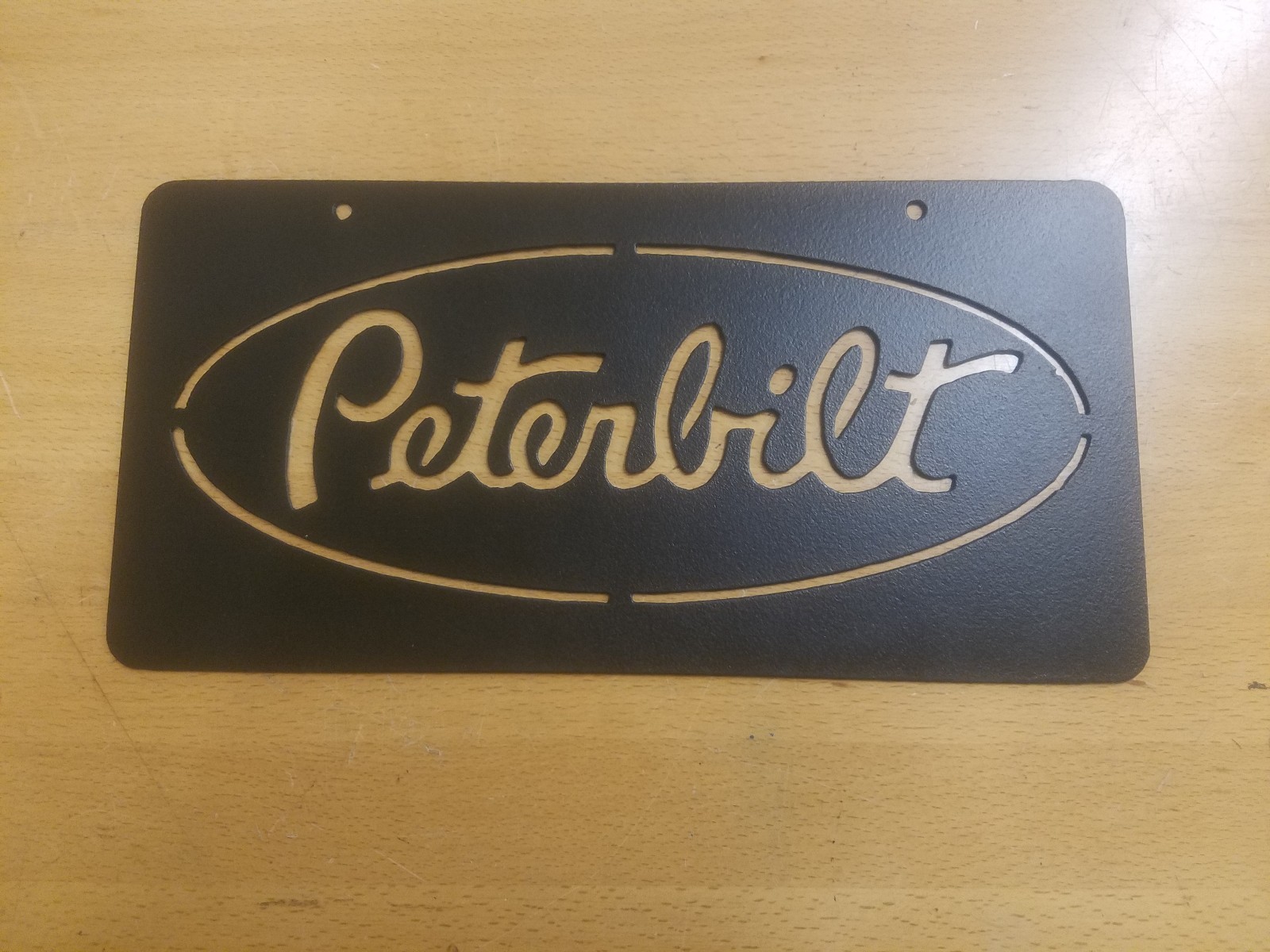 Peterbilt License Plate Metal Art Plasma cut Steel | eBay