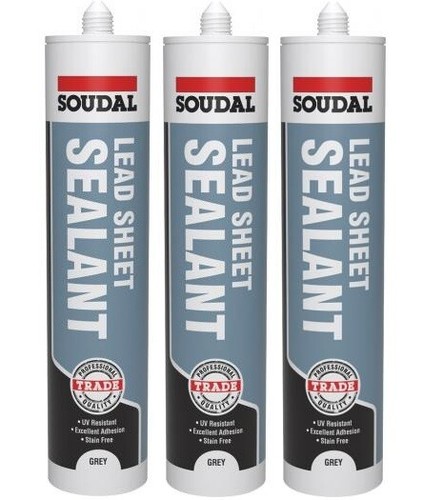 Soudal Lead Sheet Silicone Sealant in Grey - For Lead Flashing, Lead ...