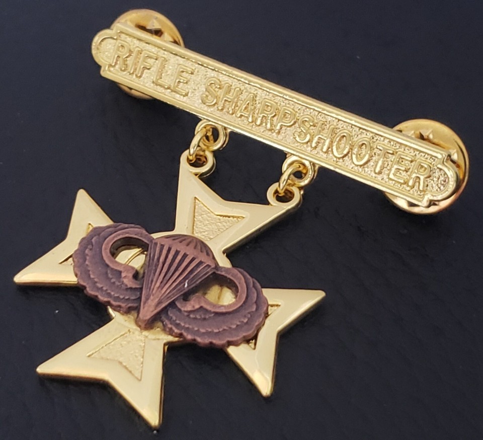 USMC US Marine Corps Qualification Rifle Sharpshooter Jump Wing Custom ...