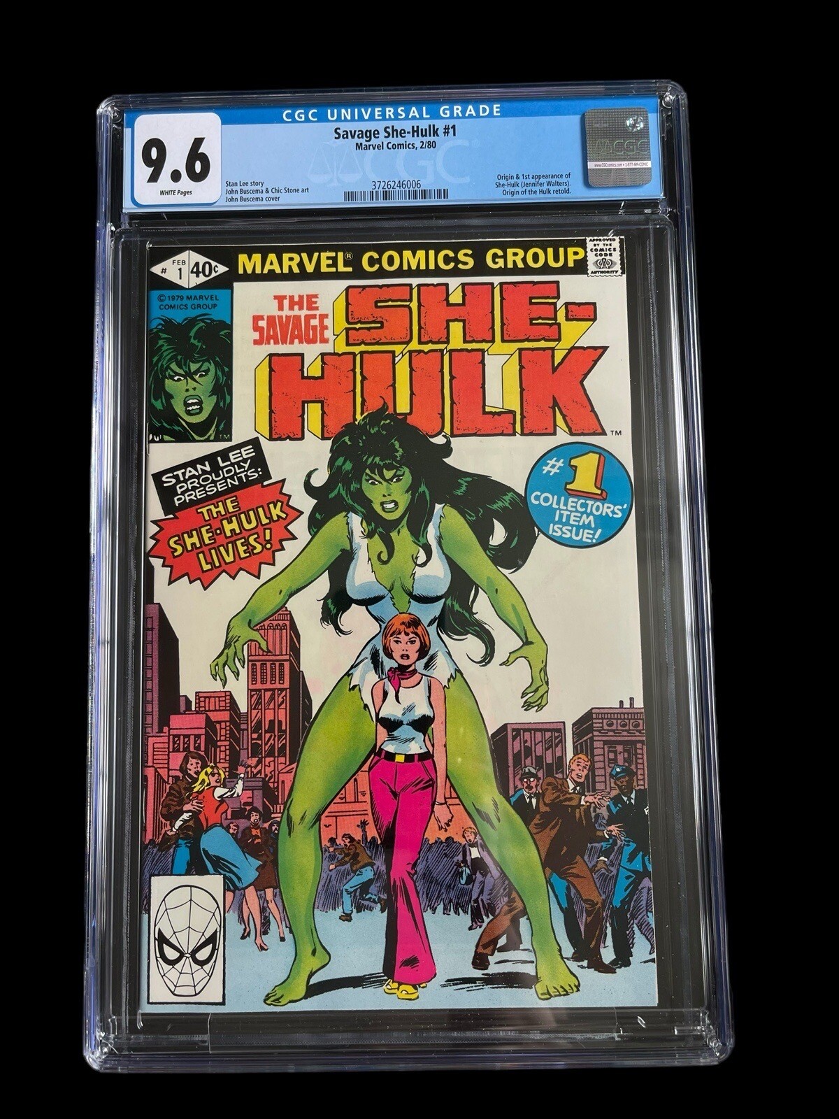Savage She-Hulk #1 Marvel Comics CGC 9.6 W/PGS 1980 Origin Of She-Hulk ...