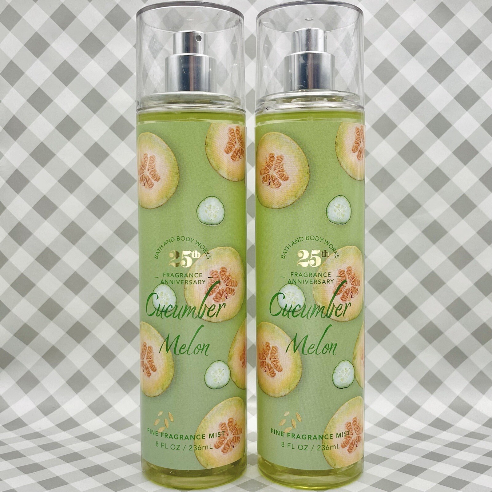 2x Bath & Body Works CUCUMBER MELON Fine Fragrance Mist 8oz Spray ••NEW ...