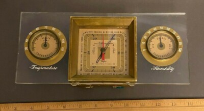 Vintage Taylor Desktop Weather Station in Lucite(?)Case | eBay
