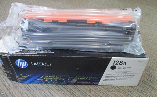 NEW GENUINE HP 128A CE320A Black Toner Open Box | eBay