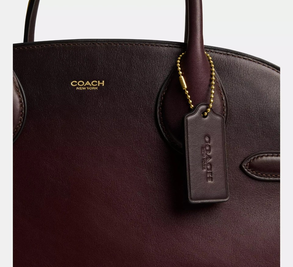 NWT Coach Soft Empire Carryall Bag 40, Brass/Merlot CW616 | eBay