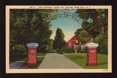 POSTCARD : NORTH CAROLINA - MARS HILL NC - MARS HILL COLLEGE EAST ...