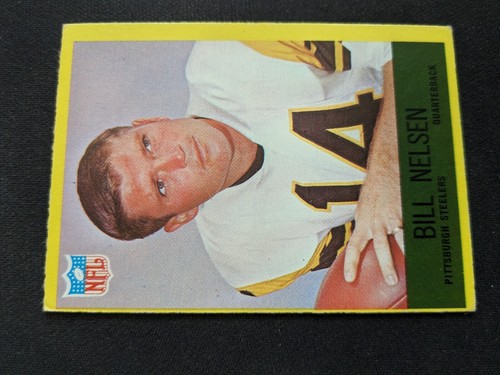 1967 Philadelphia Football Card # 155 Bill Nelsen - Pittsburgh Steelers ...