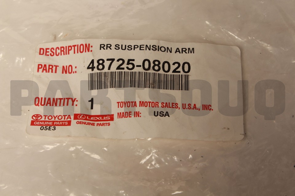 4872508020 Genuine Toyota BUSH, REAR AXLE CARRIER, RH/LH 48725-08020 | eBay