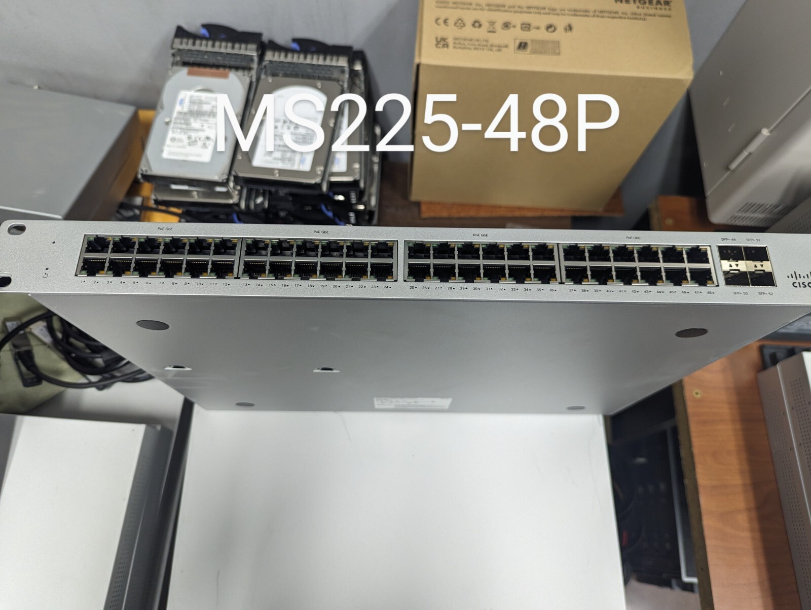 Cisco MS225-48P - 48 Ports Fully Managed Ethernet Switch *UNCLAIMED* | eBay