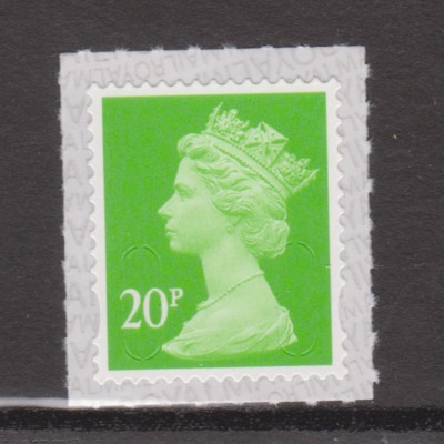 GB SG U2924 M18L 2018 MNH MINT MACHIN 20p BRIGHT GREEN MAIL 2018 SBP2i ...