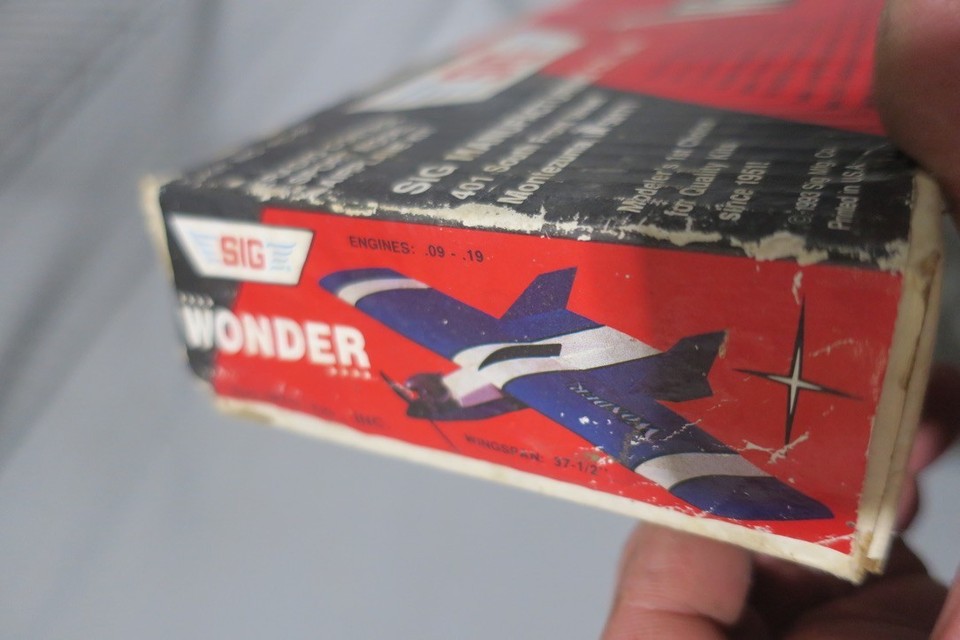 NIB 37 1/2" SIG WONDER BALSA R/C MODEL AIRPLANE KIT | eBay