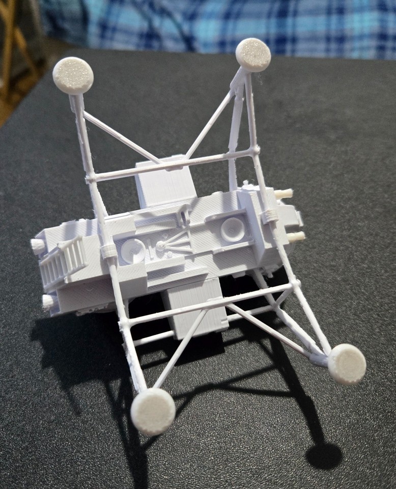 SHADO UFO Moon Mobile (Half Size) - 3D Printed In White and Ready for ...