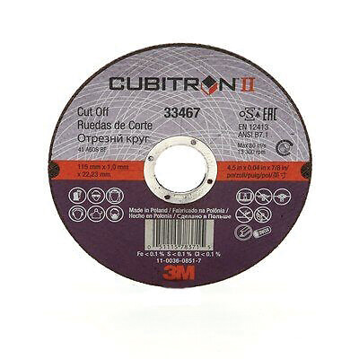 3M 33467 Cubitron II 4-1/2 in. 7/8 in Center Hole Cut-Off Wheel (5/Pack ...