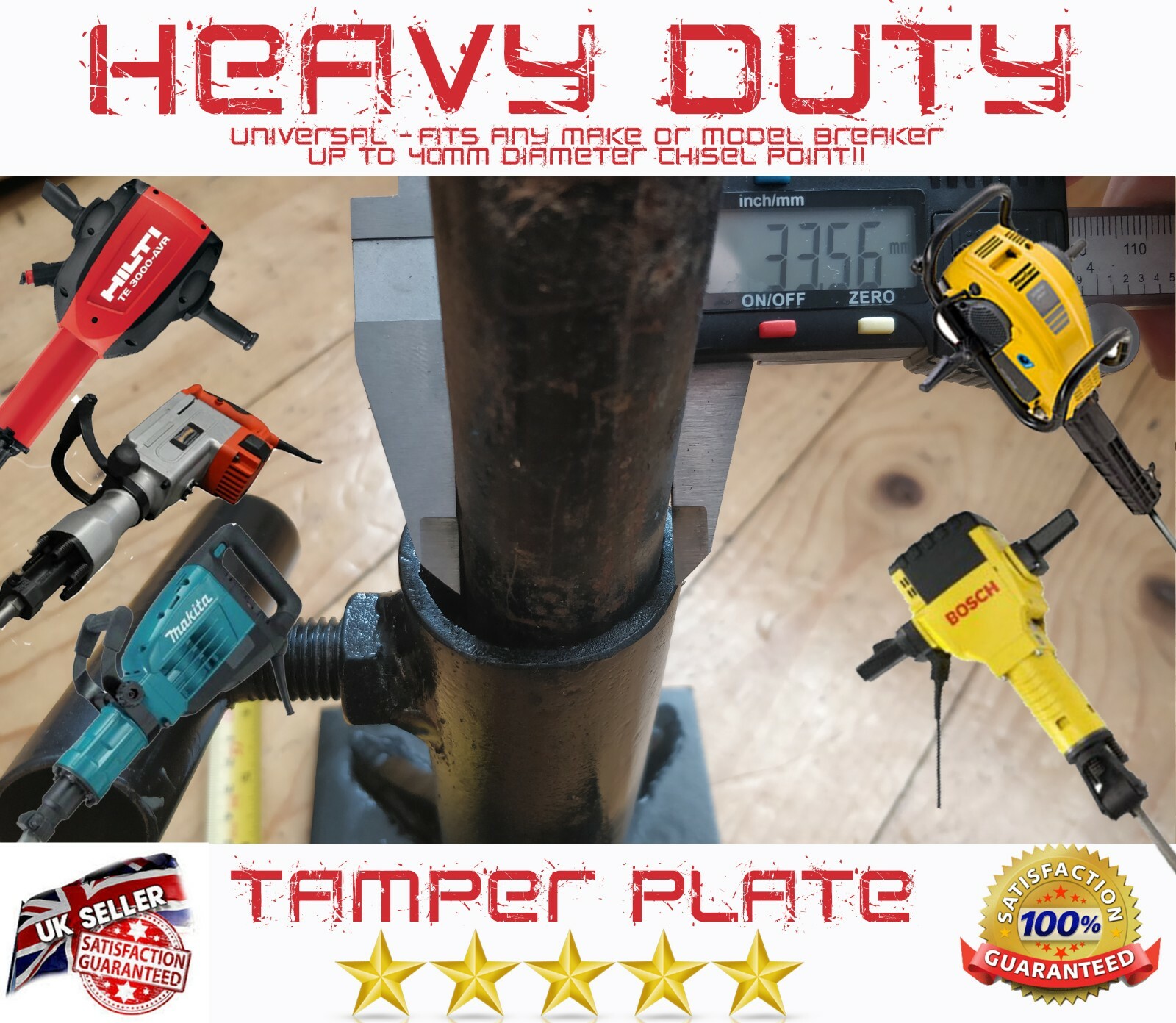 UNIVERSAL Heavy Duty Tamper Compactor Vibrating Plate Rammer HILTI ...