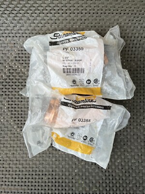 Streamline Copper Street Elbow 45° F X P 1-1/2” PF03355 New In Package ...