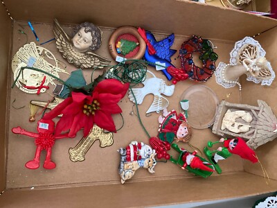 Lot of vintage Christmas ornaments | eBay