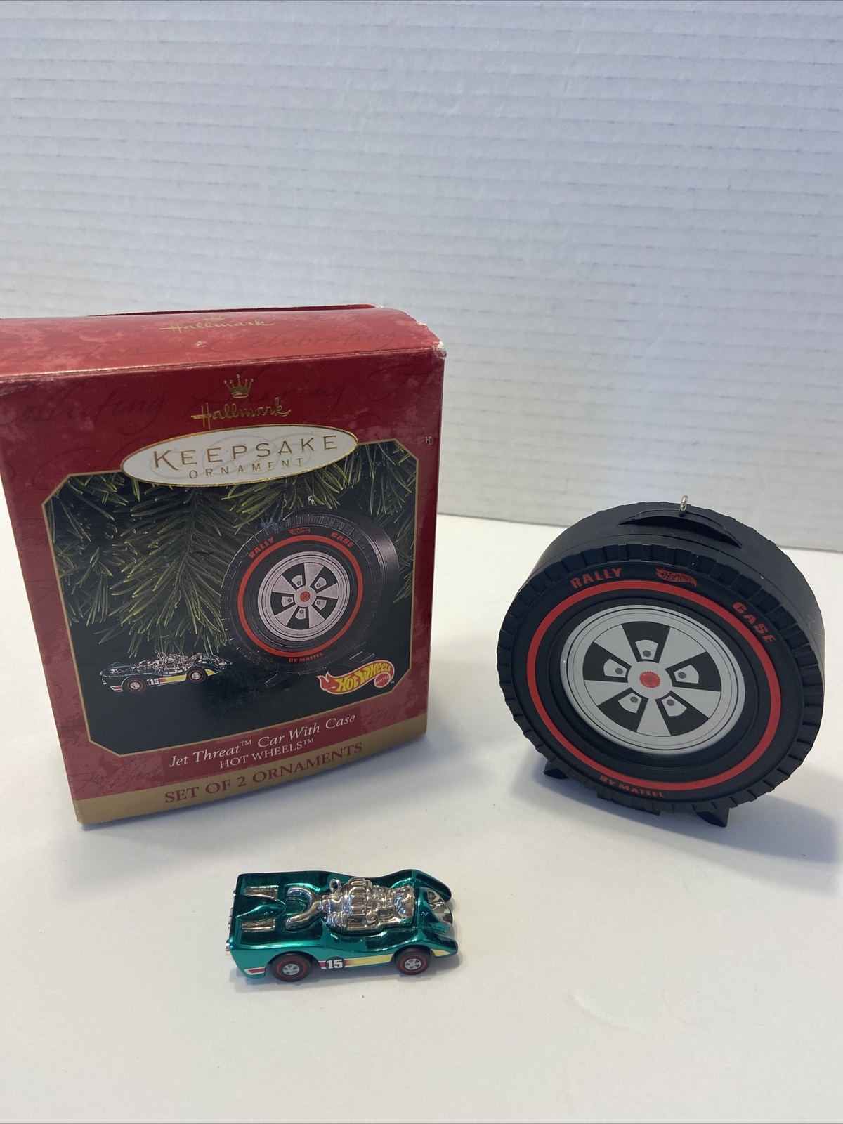 Hallmark Ornament Jet Threat Car with Case Hot Wheels 1999 1 owner | eBay