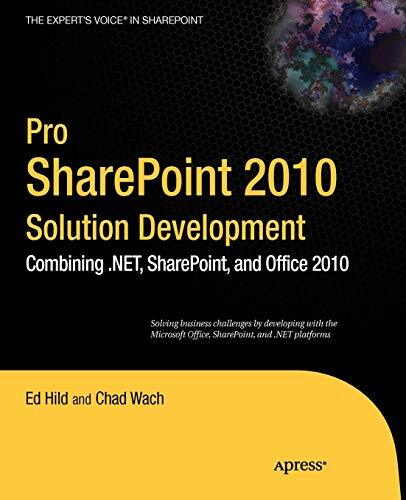 Pro SharePoint 2010 Solution Development: ... by Wach, Chad Paperback ...