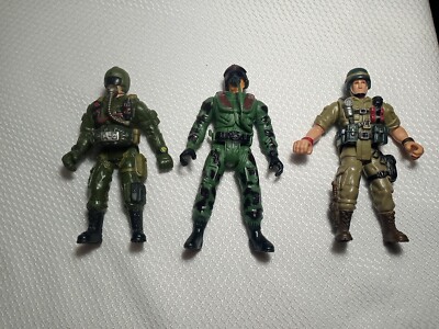 3 VINTAGE Chap Mei HK Design Fighter Jet Pilots 4" Action Figure | eBay