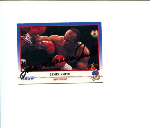 James Bonecrusher Smith Heavyweight Boxing Champ Signed Autograph Photo ...