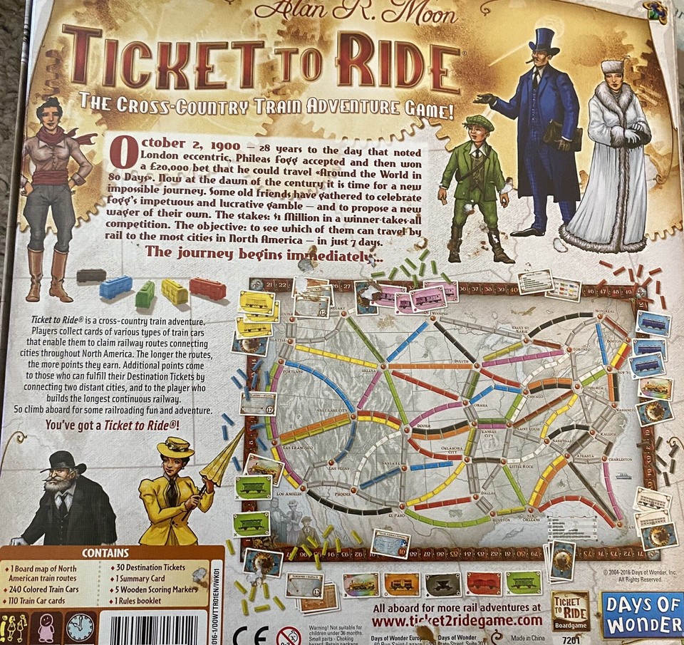 Ticket to Ride board game (Alan R. Moon) | eBay