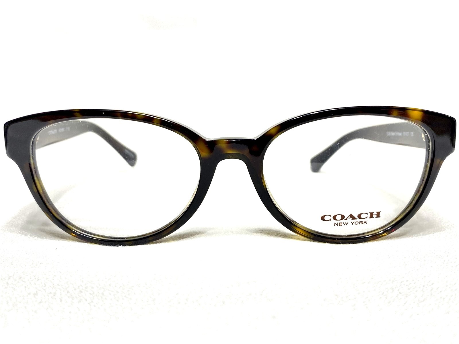 NEW Coach HC6069 5120 Womens Tortoise Oval Designer Eyeglasses Frames ...