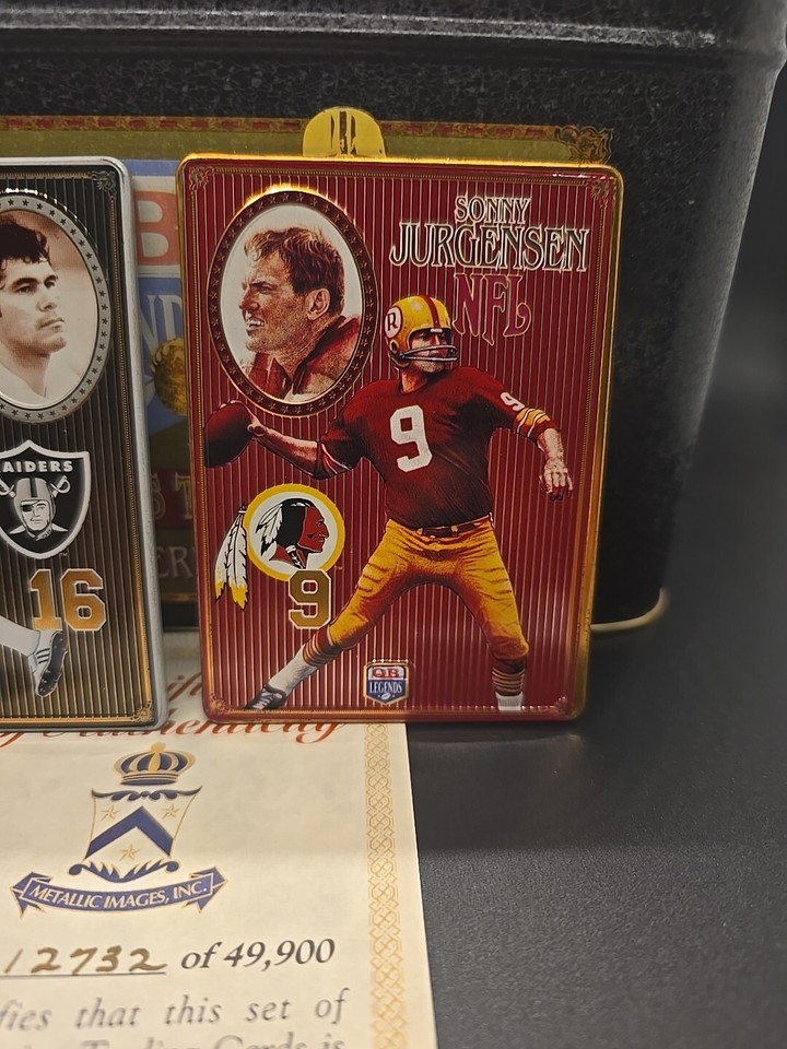 Quarterback Legends Series 1 Metallic Images Trading Cards Limited ...