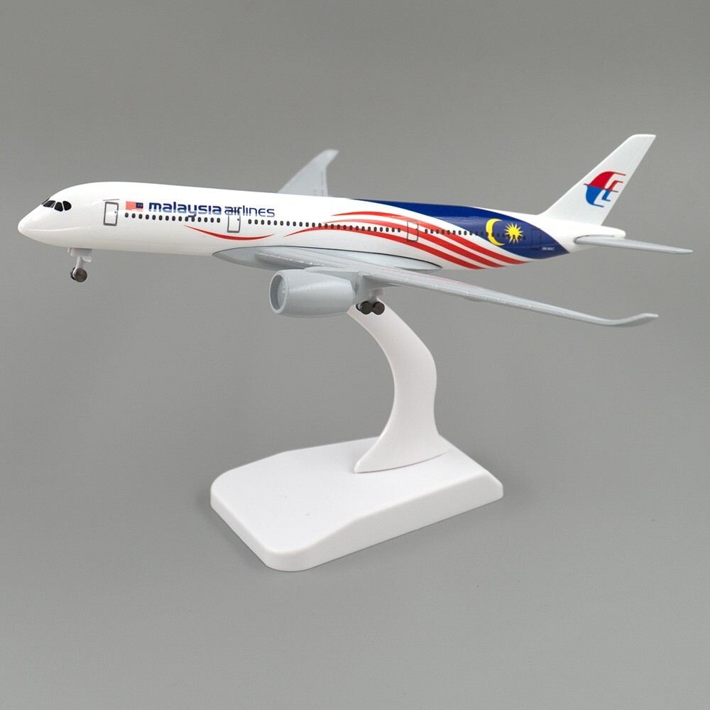 19cm Aircraft Malaysia Airlines Airbus A350 with Wheel Alloy Plane ...