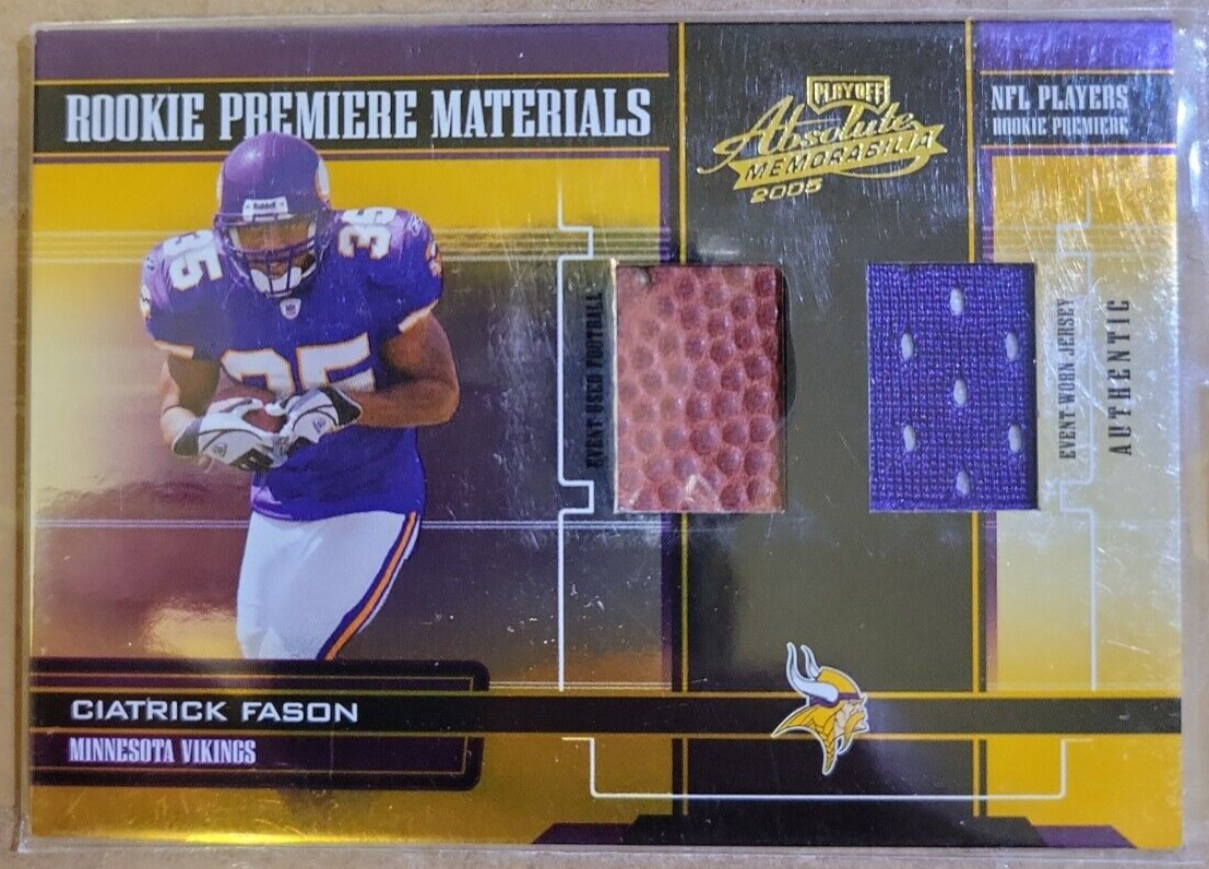 Ciatrick Fason 2005 Absolute Dual Relic Card #214 Serial #297/750 | eBay