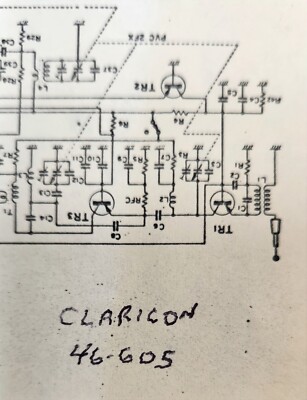 Claricon Model 46-605 (10) Transistor AM/FM Radio Schematic | eBay